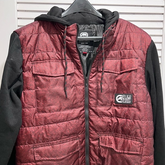 Ecko Unlimited | Jackets & Coats | Mens Large Ecko Unltd Burgundy And ...
